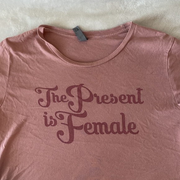 Francesca's Collections | Tops | Pink Short Sleeve Tshirt The Present ...